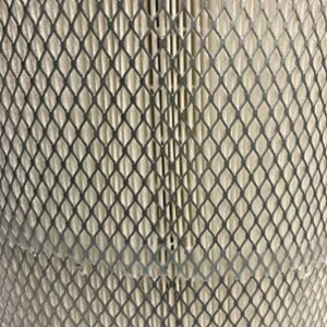 Braden Filtration Dust Collector Filter - Height: 26" OD: 12.75" ID: 8.375" / Nanofiber FR, Open-Open pans - MADE IN USA