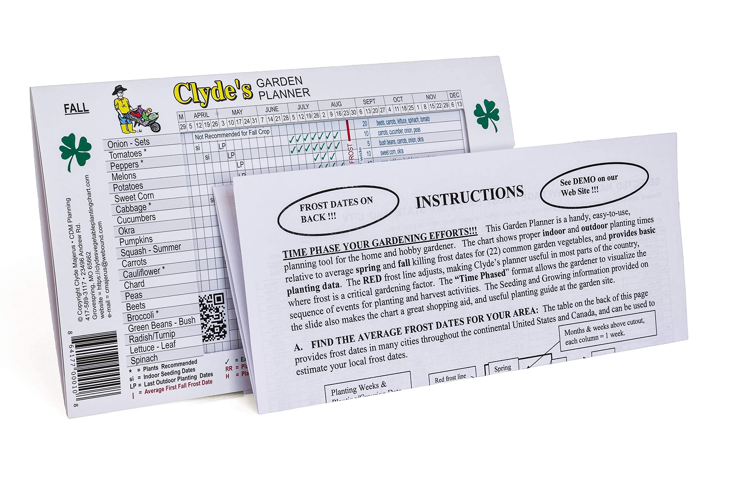 Clyde's Garden Planner - Clyde's Vegetable Planting Slide Chart