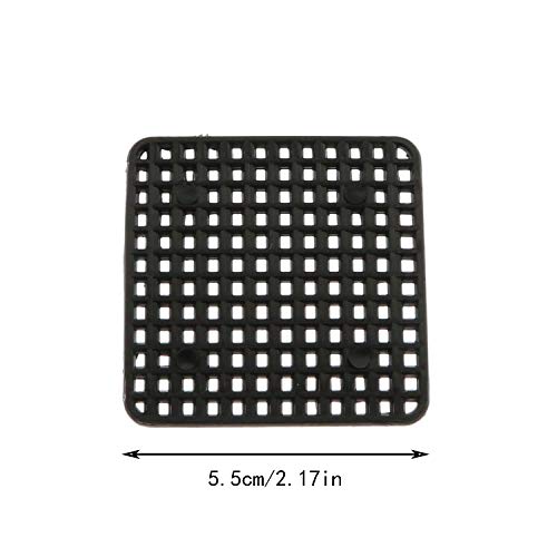 Maxmoral 30pcs Flower Pot Hole Mesh Pads Plastic Square Thicken Breathable Net Bottom Grid Mat for Bonsai Garden Supplies