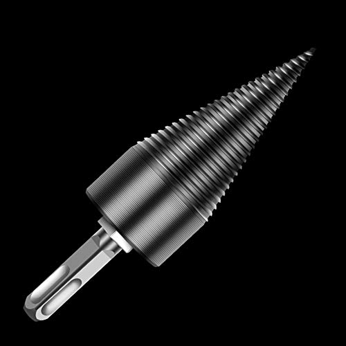 Firewood Log Splitter Drill, Wood Splitter Drill Bits,Heavy Duty Drill Screw Cone Driver for Hand Drill Stick (Square Shank)