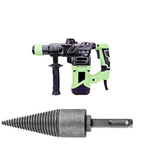 Firewood Log Splitter Drill, Wood Splitter Drill Bits,Heavy Duty Drill Screw Cone Driver for Hand Drill Stick (Square Shank)