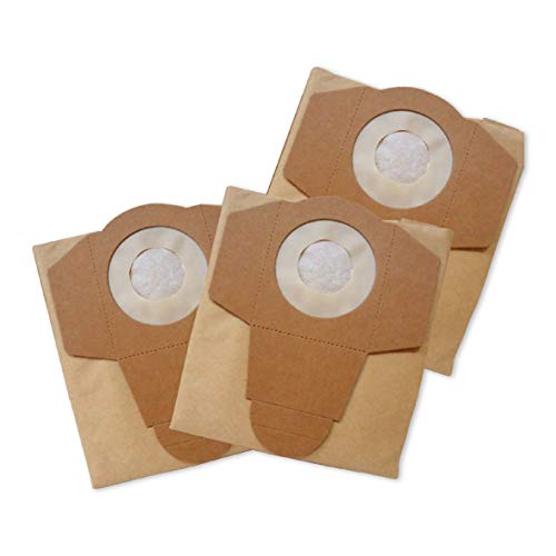 Vac BIG55001 Vacuum Filter Bags, 3 Pack | Designed to Fit 4 to 12 Gallon Kubota, Big Vac TOOLMASTER, & FIXMAN Vacuums| Fits 4 Gallon Kubota Shop Vac from Costco | Shop Vac Filtered Vacuum Bags