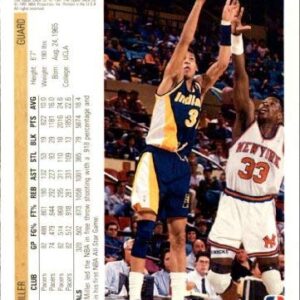 1991-92 Upper Deck #256 Reggie Miller NBA Basketball Trading Card