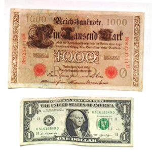 1906-14 German Empire pre WW1 Full Banknote Collection 1 to 1000 Mark