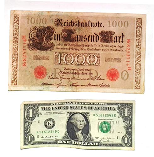 1906-14 German Empire pre WW1 Full Banknote Collection 1 to 1000 Mark