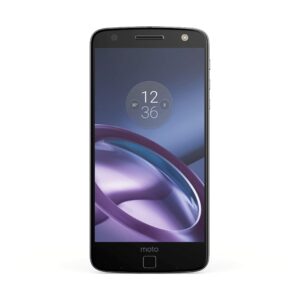 moto z gsm unlocked smartphone, 5.5" quad hd screen, 64gb storage, 5.2mm thin - black (renewed)