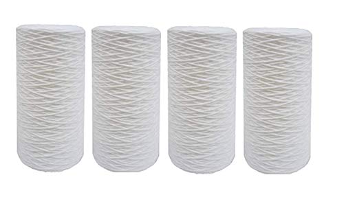 Pack of 4 Compatible Replacement for Pelican Water PC40 10" x 4.5" 5 Micron Sediment Replacement Filters by IPW Industries Inc.