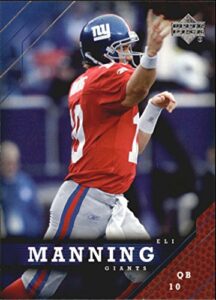 2005 upper deck #121 eli manning nfl football trading card