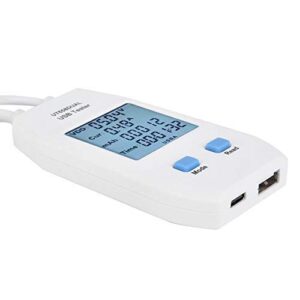 (UT658 Dual) USB Detector Digital Voltmeter Ammeter Power Capacity Voltage Current Meter Used to Inspect USB Chargers, Portable Power Sources