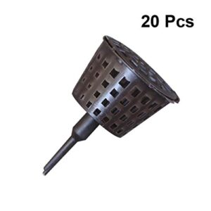 Orchid Planter 20pcs Plastic Fertilizer Basket Slow Fertilizer Holder Stake Fertilize Containers for Bonsai Plants Pot Orchids