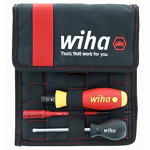 Wiha 28789 11 Piece Insulated TorqueVario-S (10-50 In/lbs) and SlimLine Blade Set