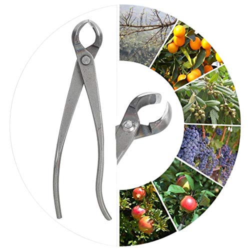 Hand Forged Bonsai Concave Branch Cutter,Branch Cutter Multifunction Carbon Steel Garden Branch Cutter Long Handle Scissor Bonsai Pruning Shear Tool