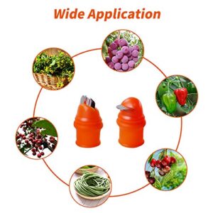 YBB 12 Pcs Gardening Silicone Thumb Knife Harvesting Tool, Separator Finger Plant Fruit Picking Knife Garden Tool (L)