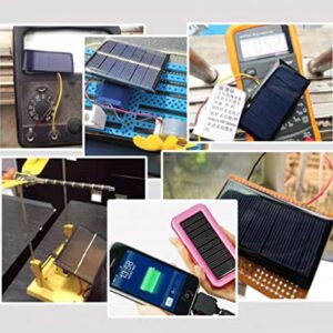 Fielect 5V 0.15W Polycrystalline Mini Solar Panel Module DIY for Light Toys Charger 53x30mm 1Pcs