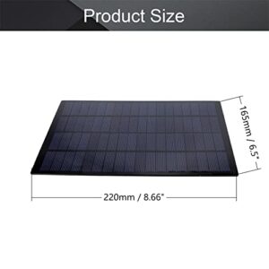 Fielect 18V 5W Polycrystalline Mini Solar Panel Module DIY for Light Toys Charger 165x220mm 1Pcs