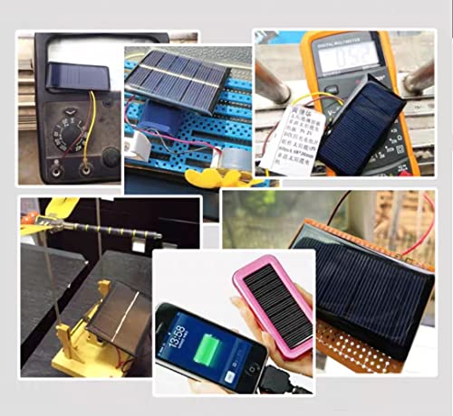 Fielect 6V 0.6W Polycrystalline Mini Solar Panel Module DIY for Light Toys Charger 90x60mm 1Pcs