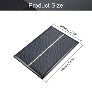 Fielect 6V 0.6W Polycrystalline Mini Solar Panel Module DIY for Light Toys Charger 90x60mm 1Pcs