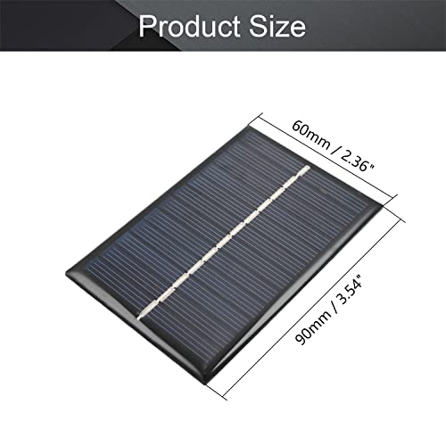 Fielect 6V 0.6W Polycrystalline Mini Solar Panel Module DIY for Light Toys Charger 90x60mm 1Pcs