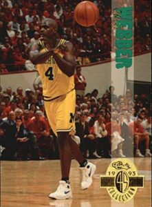 1993 classic four sport #1 chris webber trading card