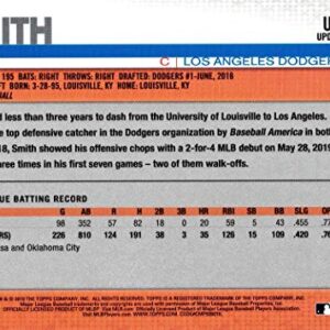 2019 Topps Update Baseball #US199 Will Smith Rookie Card Dodgers