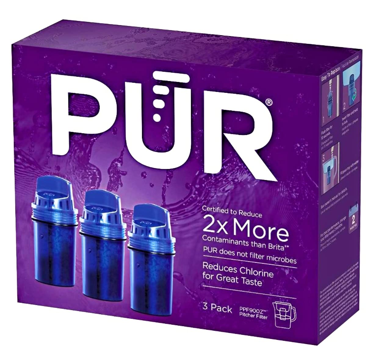 PUR Filters, 3 Count (Pack of 1)