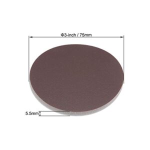 uxcell 3-Inch Sanding Sponge Hook and Loop Sanding Disc Wet/Dry for Car Wood Drywall Metal Brown Corundum 3000 Grit 20 Pcs