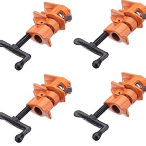 Y&Y Decor 4 PACK 3/4" Wood Gluing Pipe Clamp Set Heavy Duty PRO Woodworking Cast Iron