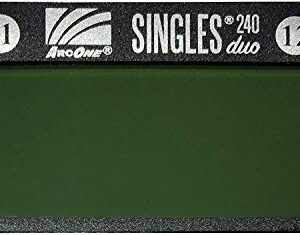 ArcOne S240 DUO Horizontal Single Auto-Darkening Filter for Welding, 2 x 4", Variable Shade, Grind Mode HD (Shade 11/12)