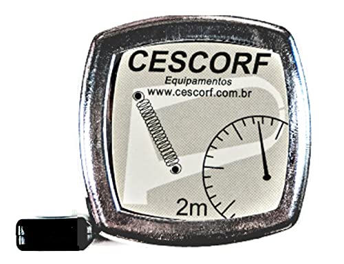 Cescorf Anthropometric Tape Measure with Flat Flexible Steel Blade for Body Circumference Measurements, 6mm x 2m, Metric, with Blank Space Before Zero, Ideal for Dieticians, Nutritionists, Trainers