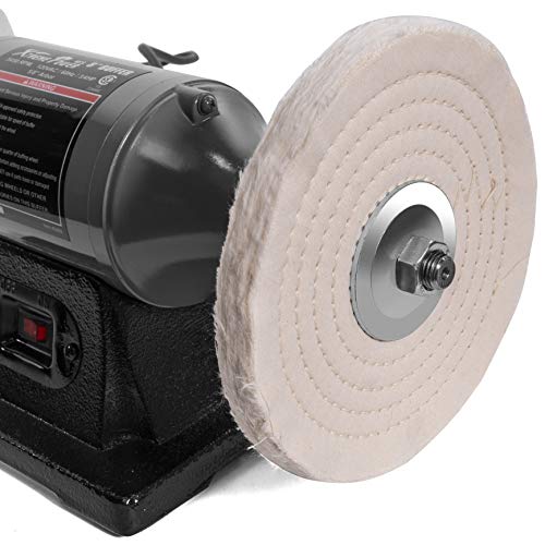 XtremepowerUS 8" Dual Buffer Benchtop Buffer Grinder 3/4HP Polisher Buff Grinder Polishing Grinder Machine