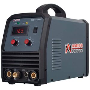 Amico TIG-165HF, 165 Amp TIG Torch Stick Arc DC Inverter Welder, High Frequency & High Voltage 100% Start, 95~260V Wide Voltage Welding Machine.