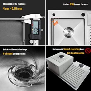 LDAOS Bathroom Sinks Laundry Pool Balcony Household Stainless Steel Laundry Sink Wash Basin With Washboard Easy To Clean Double Sink Laundry Pool Gift ( Color : A , Size : 80*48*22cm )