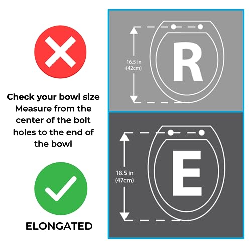 Centoco Elongated Toilet Seat, Lock In Place, Fast-N-Lock Mounting, Open Front With Cover, Commercial, Plastic, Made in the USA, 820STSFE-001, White