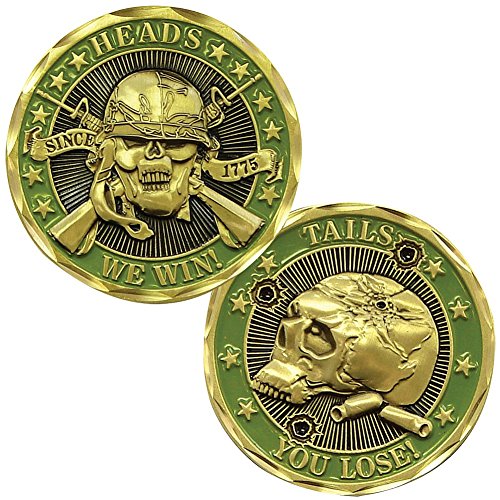 Good Luck Heads Tails Challenge Coin，Heads We Win Tails You Lose