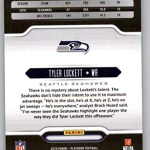 2019 Playbook Football #87 Tyler Lockett Seattle Seahawks Official NFL Trading Card From Panini America