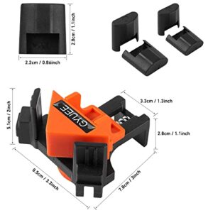 4pcs 90 Degree Angle Clamps, Corner 90° Woodworking Corner Clip, Right Angle Clip Fixer, Clamp Tool with Adjustable Hand Tools (4PCS2)