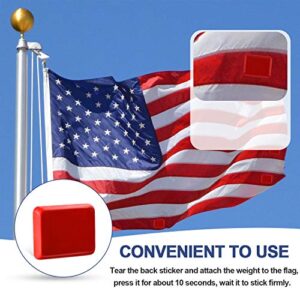 Frienda Flag Weights 8 Pieces Flag Tangling Prevention Weight Anti Tangle Hanging Flag Weights Mounted Accessory,Easily Applied and Attached Weights Remain Your Flags untangle