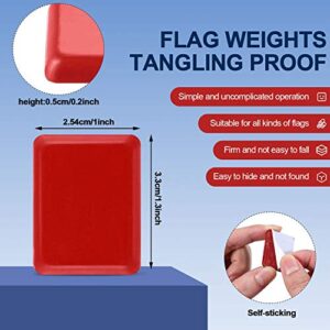 Frienda Flag Weights 8 Pieces Flag Tangling Prevention Weight Anti Tangle Hanging Flag Weights Mounted Accessory,Easily Applied and Attached Weights Remain Your Flags untangle