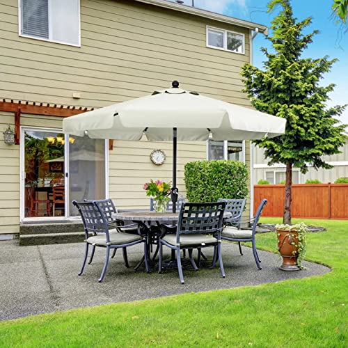 ABCCANOPY Premium Patio Umbrellas 10' Light Beige