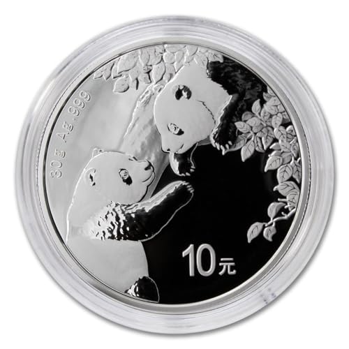 2023 30 Gram Silver Chinese Panda Coin Brilliant Uncirculated (in Capsule) with Certificate of Authenticity ¥10 Yuan BU