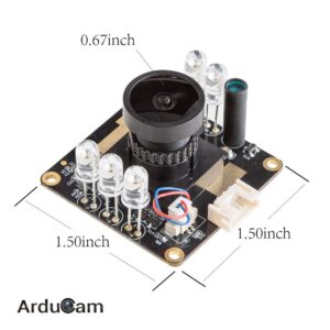 Arducam 1080P Day & Night Vision USB Camera for Computer, 2MP Automatic IR-Cut Switching All-Day Image USB2.0 Webcam Board with IR LEDs for Windows, Linux, Android and Mac OS