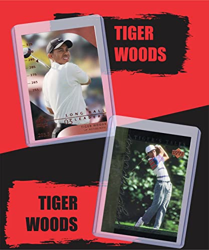 Tiger Woods Golf Cards (5) Assorted Trading Card Bundle