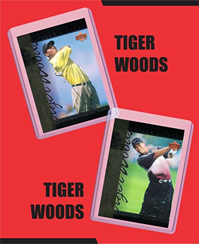 Tiger Woods Golf Cards (5) Assorted Trading Card Bundle