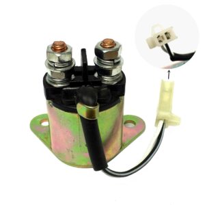 starter motor solenoid w/ 2-wire plug for a-ipower sua9000e sua10000ec sua12000e for predator 7000/8750w 420cc for generac gp6500e gp7500e gp8000e for all power gentron 10000w generator w/pigtail