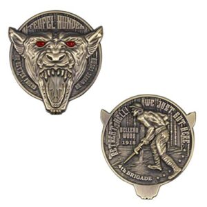 pocket token usmc teufel hunden devil dog double sided two inch challenge coin