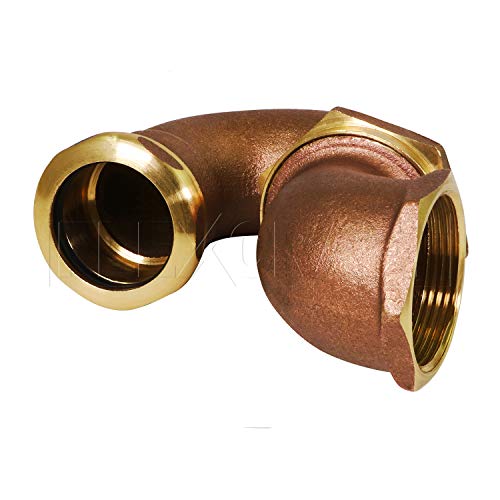 Highcraft 43537 LA Pattern Trap for Tubular Drain Applications, 1-1/2 in. IPS, Rough Brass