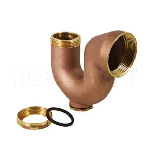 Highcraft 4334 NY Regular Trap Plug for Tubular Drain Applications, 2 in. x 1-1/2, Rough Brass