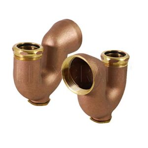 Highcraft 4334 NY Regular Trap Plug for Tubular Drain Applications, 2 in. x 1-1/2, Rough Brass