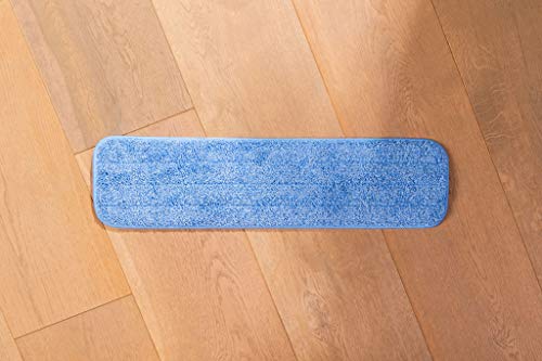 Bulk 18" Microfiber Wet Mop Pads Wholesale - Case Quantity (108 Count) | Use with Any Velcro Style Mop Frame | Machine Washable