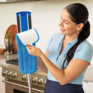 Bulk 18" Microfiber Wet Mop Pads Wholesale - Case Quantity (108 Count) | Use with Any Velcro Style Mop Frame | Machine Washable